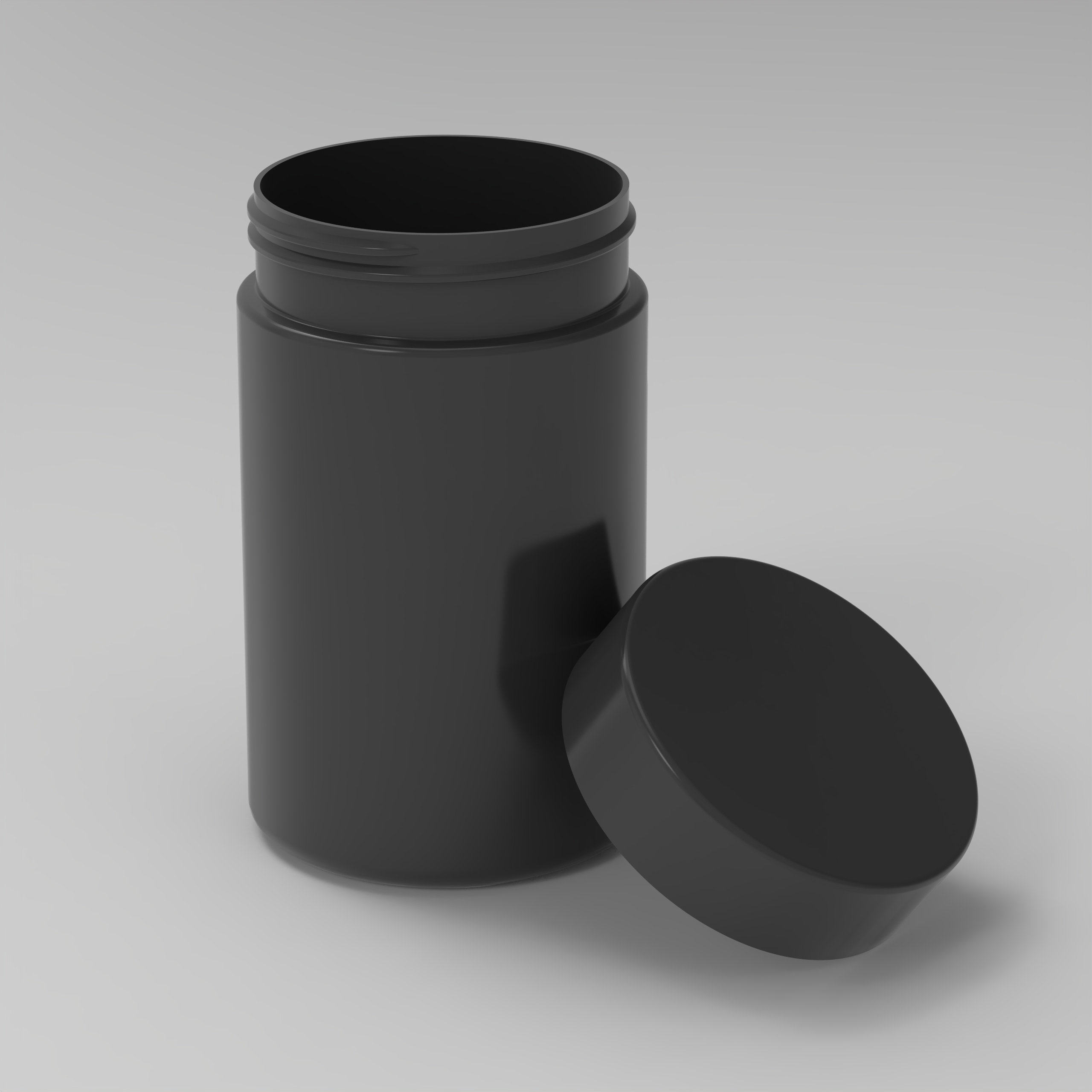 10oz Black HDPE Bottle With 63mm Cap | RTCO Packaging