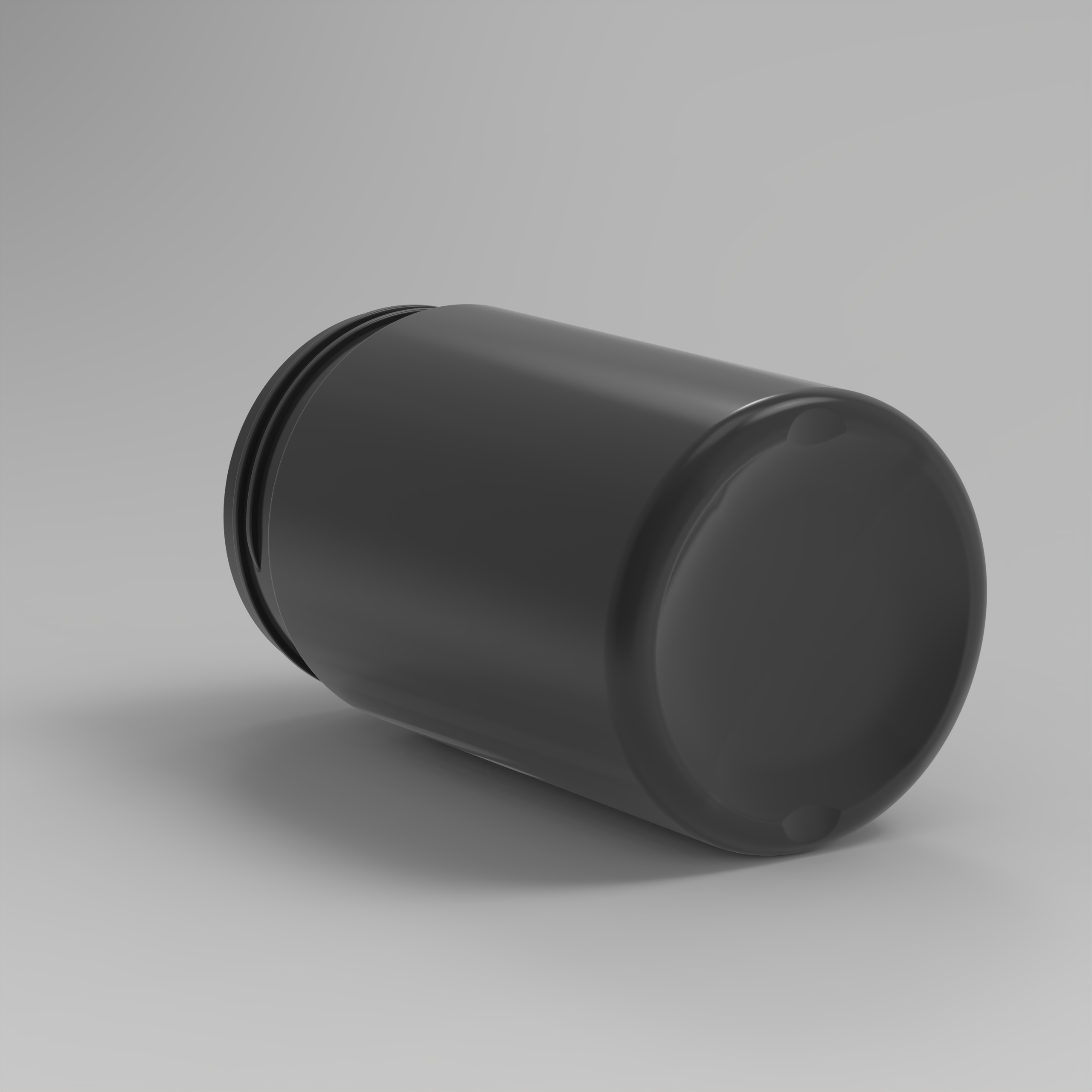 10oz Black HDPE Bottle With 63mm Cap | RTCO Packaging