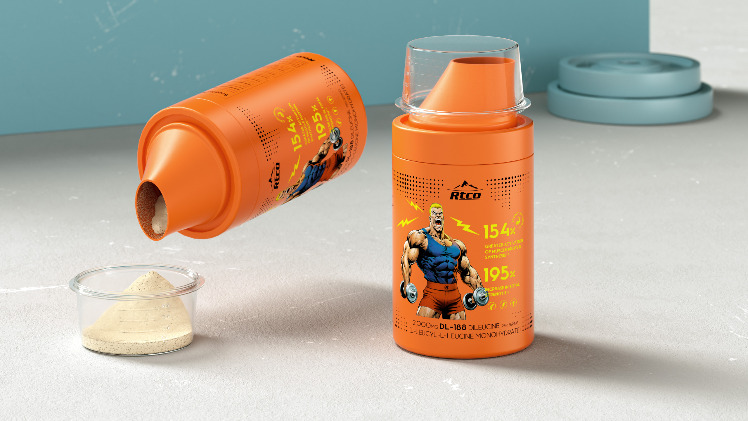 Measured Powder Dispensing Bottle - RTCO Packaging